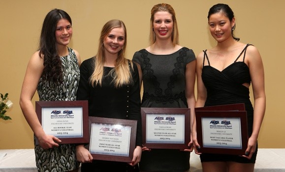 Tigers honoured at AUS women's volleyball award dinner - Dal News ...
