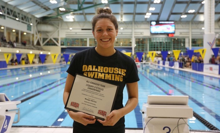 Meagan Bernier wins CIS gold - Dal News - Dalhousie University