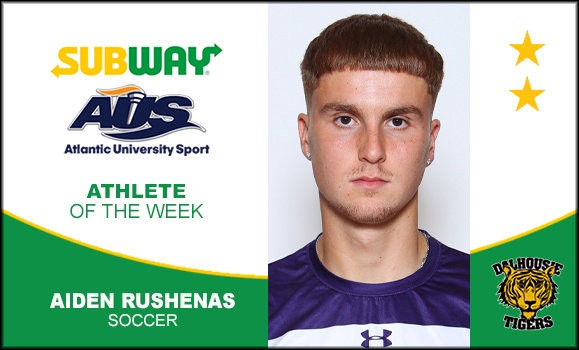 Rushenas named AUS Athlete of the Week - Dal News - Dalhousie University